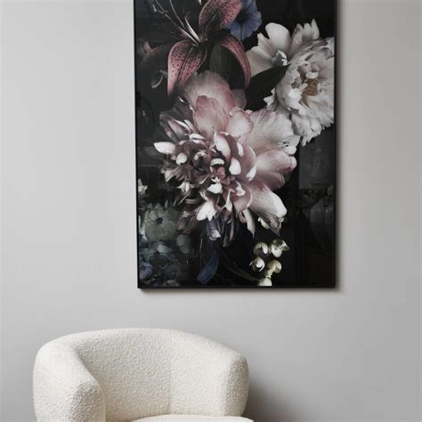 Floral Glass Wall Art