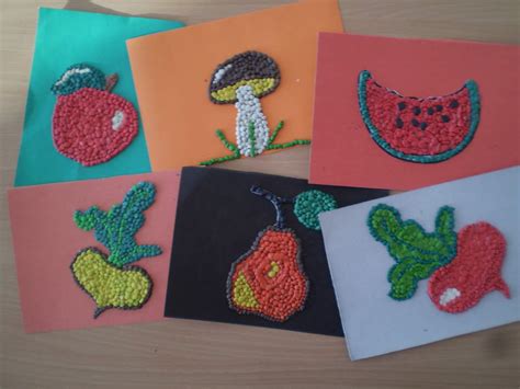 Зеленчукови апликации идеи за снимки за детски градини средни и по големи групи