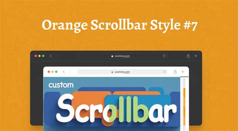 Customization Scrollbar