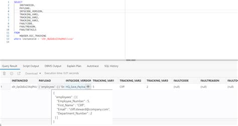Tracking Table And Saving Payload As Is In Oracle Integration Cloud