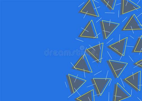 Triangular Abstract Background Blue Ocean Stock Illustration
