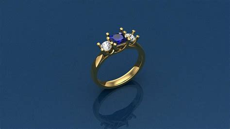 Stl File 3 Daimond Rings・3d Printable Model To Download・cults