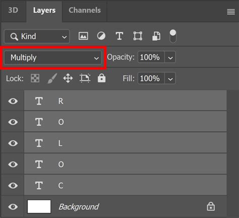 Colorful Overlapping Text In Photoshop Edit With Kim