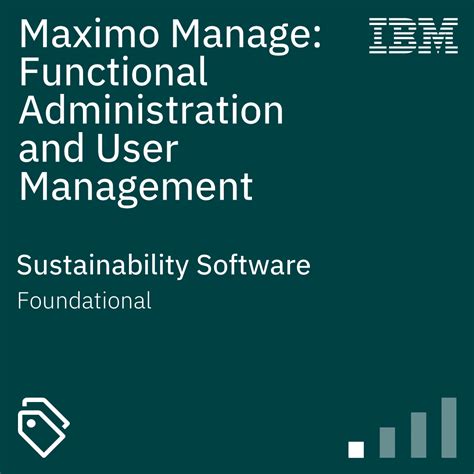 Maximo Manage Functional Administration And User Management Credly