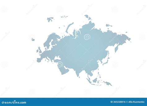 Map Of Eurasia Sign Silhouette World Map Globe Vector Illustration Isolated On White