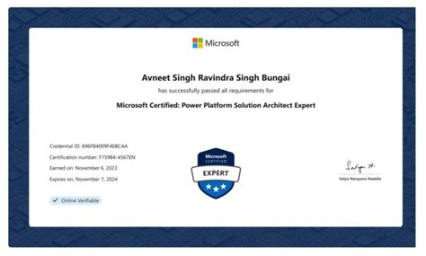 Avneet Singh Bungai On Linkedin Pl600 Powerplatform Solutionarchitect