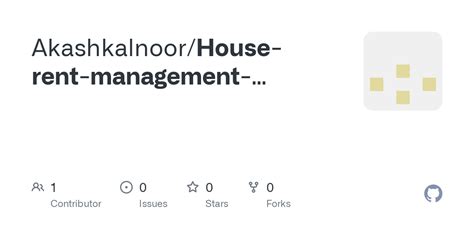 Github Akashkalnoorhouse Rent Management System