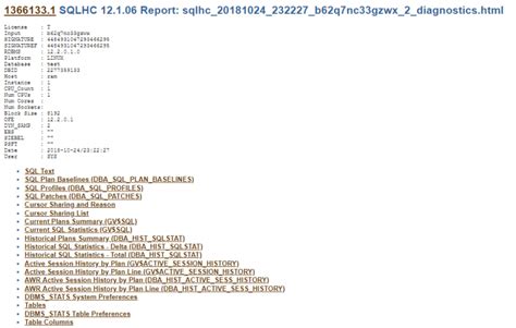 Sql Health Check Sqlhc Tips And Tricks Oracledbwr