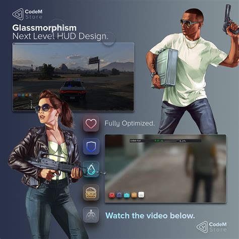 Glassmorphism Hud Design Gta5 Fivem Ragemp Behance