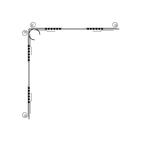 Premium Vector Hand Draw Corner Shapes Flower Decoration Vector Design Doodle Sketch Style For