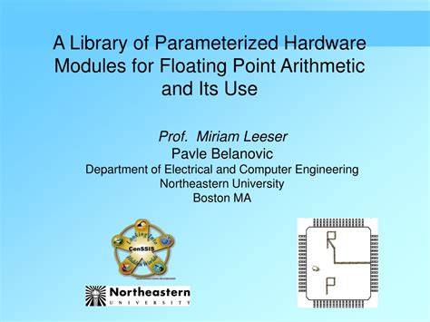 Ppt A Library Of Parameterized Hardware Modules For Floating Point