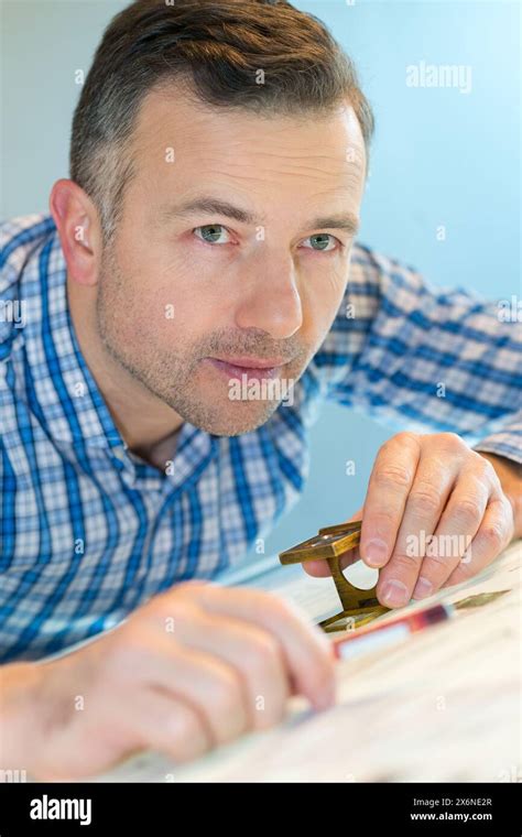Printer Checking A Print Run Stock Photo Alamy
