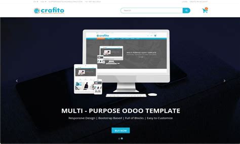 Theme Of The 15 Feb 2017 Crafito Odoo Theme By Biztechstore Designnominees Com Them
