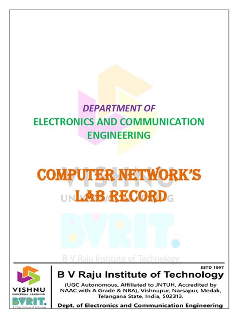 Computer Networks Lab Manual Pdf Computer Network Personal Computers