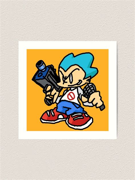 Lámina Artística «pico Recolored Novio Friday Night Funkin Fan Art