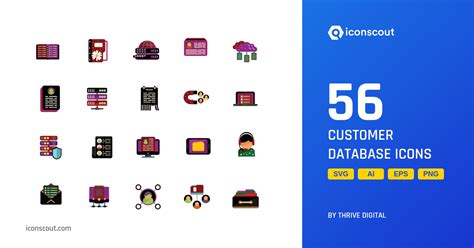 Download Customer Database Icon Pack Available In Svg Png And Icon Fonts