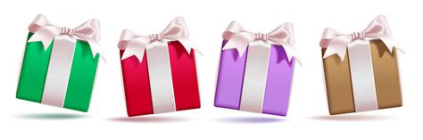 크리스마스 선물 요소 벡터 세트 디자인입니다 놀라움과 선물을위한 크리스마스 선물 상자 3차원 형태에 대한 스톡 벡터 아트 및 기타 이미지 3차원 형태 귀여운 디자인