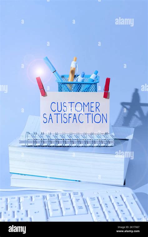 Text Caption Presenting Customer Satisfaction Internet Concept Exceed Consumer Expectation