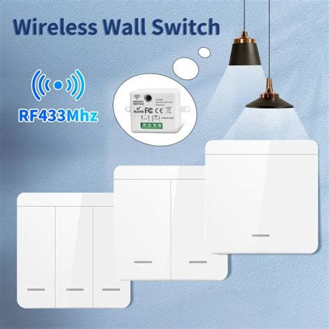 Smart Wall Switch For Led Lighting Rf 433mhz Wireless Switch Remote