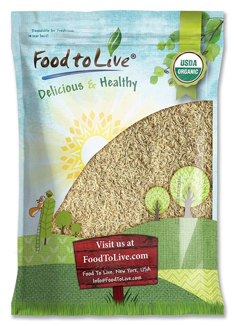 Organic Brown Jasmine Rice 15 Pounds Non Gmo Whole Grain Rice Long