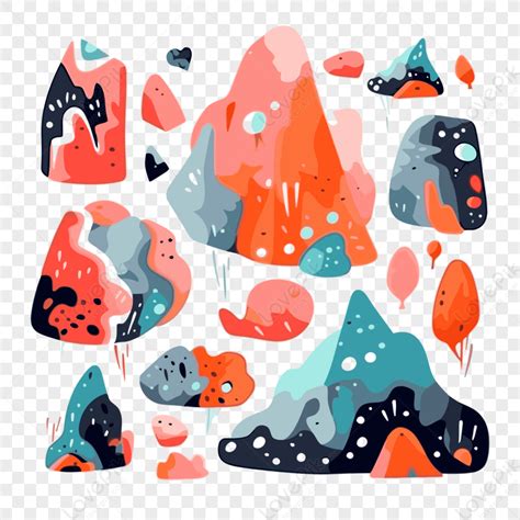 Irregular Shapes Vector Hindi Regular Na Mga Hugis Cartoon Irregular Larawan Numero Ng Graphics
