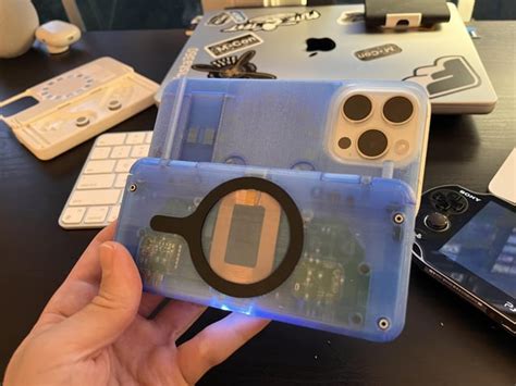i made this magsafe slide out controller video out now r iosgaming