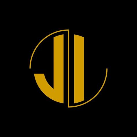 Premium Vector Letter Circle Logo Design Ji