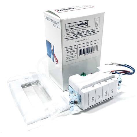 SPODM P SA WH SensorSwitch Switchpod Mechanical Low Voltage White
