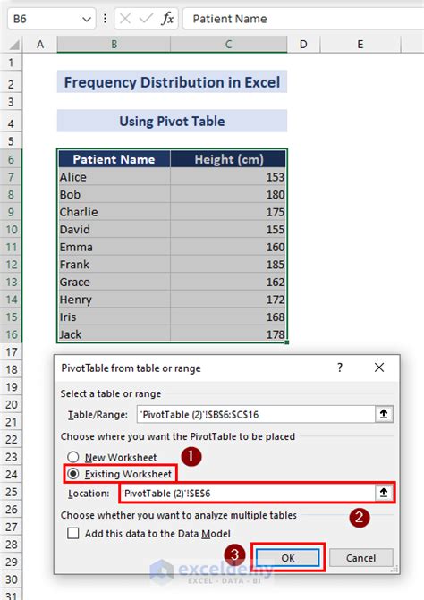 Frequency Distribution In Excel 4 Methods
