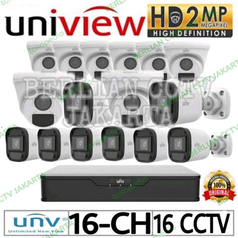 Promo Paket Camera By Uniview Cctv Analog 2mp 16ch 16 Camera Cctv Tanpa Hdd Diskon 23 Di Seller