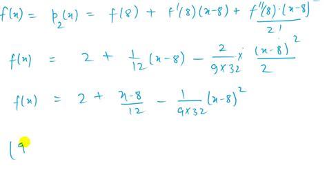 Given The Data A Calculate F28 Using Newtons Interpolating
