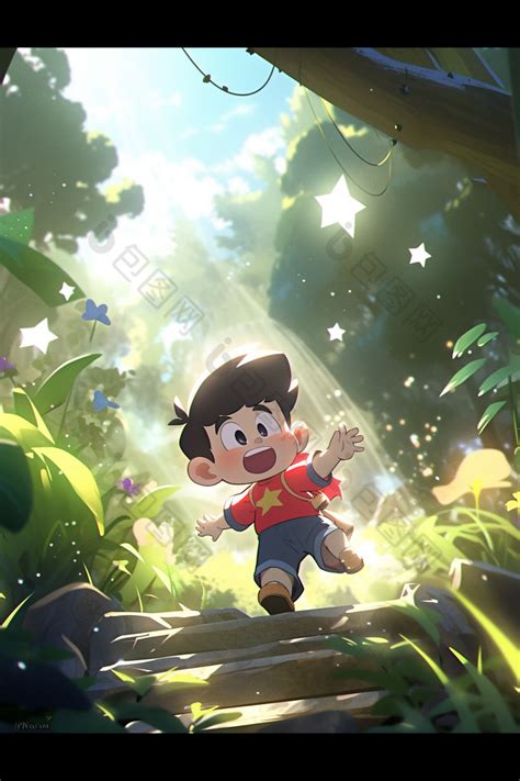 童趣儿童节快乐的小孩插画图游乐园高清图片下载 包图网