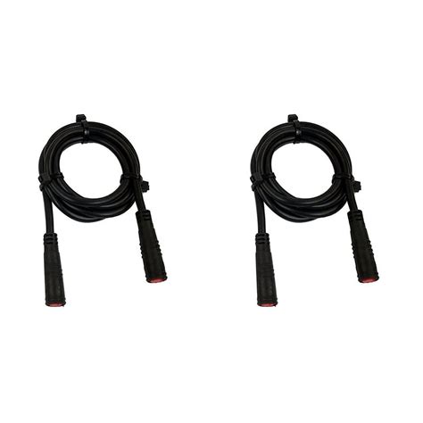 2x Electric Bike Extension Cord Connector 2 Pin Female To Female