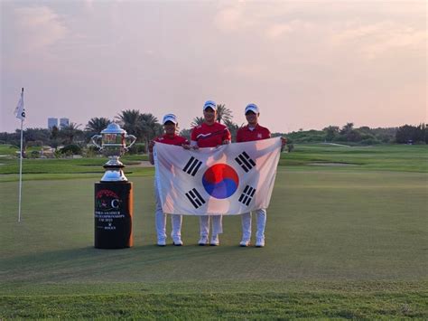 대한민국 여자골프국가대표팀 세계 아마추어 팀 챔피언십 7년 만에 우승 트로피 들어 올려 네이버 블로그