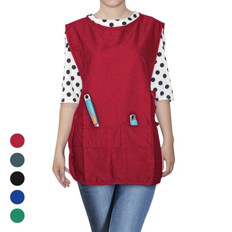 Opromo Unisex Cobbler Uniforms With 2 Pockets Art Smock Aprons For