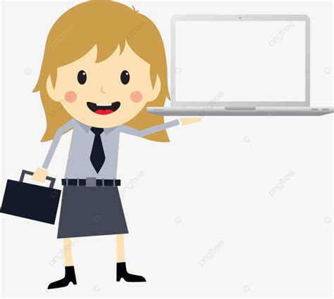 商務演示卡通人物商用電子筆記本電腦 向量 商業的 電子的 筆記本電腦向量圖案素材免費下載，png，eps和ai素材下載 Pngtree