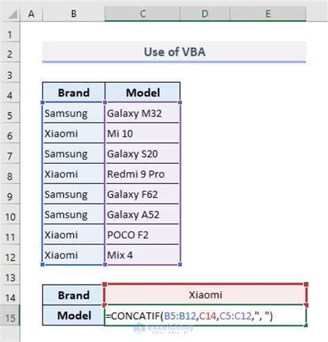 lookup and return multiple values concatenated into one cell in excel