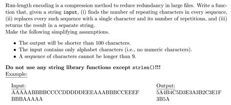 Solved Run Length Encoding Is A Compression Method To Reduce