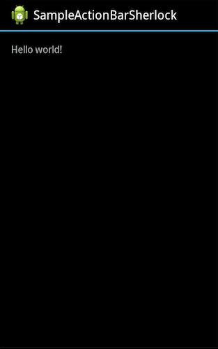 Actionbarsherlockを使ってandroid2xにもactionbarを組み込むサンプル 9ensanのlifehack