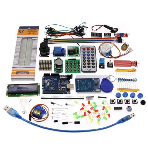 Aoqdqdqd Upgraded Advanced Version Starter Kit The Rfid Learn Suite Kit Lcd 1602 For Arduino Uno