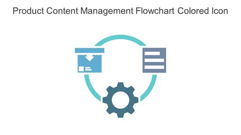 Product Content Management Flowchart Colored Icon In Powerpoint Pptx Png And Editable Eps Format