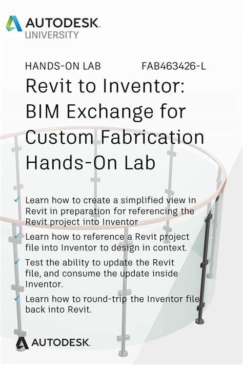 Revit To Inventor BIM Exchange For Custom Fabrication Hands On Lab