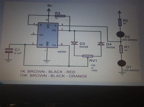 Solved I Want This Timer 555 Ic Circuit On A Breadboard
