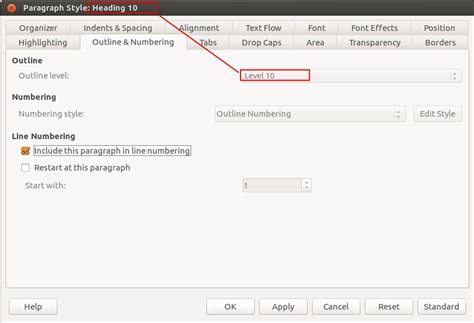 Modify Numbering Of The Headings No Numbering Shown English Ask LibreOffice
