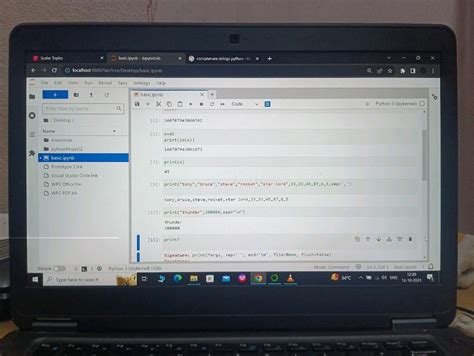 Today I Learned Basic Of Python In Jypterlab Santhosh R
