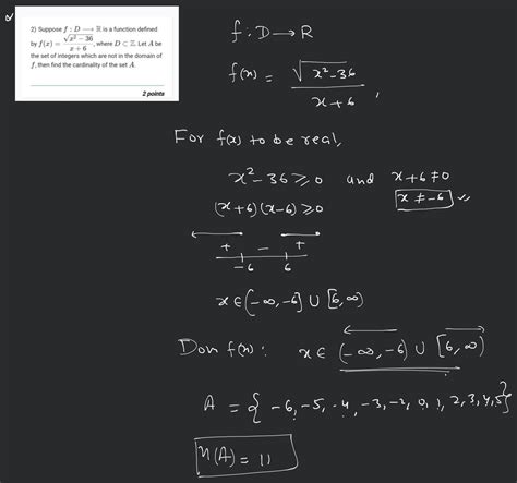 5 Suppose Fd R Is A Function Defined By Fx X4x2−16 Where D⊂z L