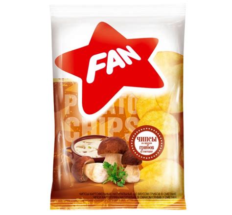 Чипсы картофельные FAN Со вкусом грибов в сметане | отзывы