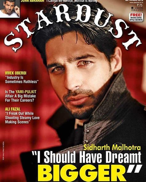 Here S The Handsome Hunk SidharthMalhotra On The Cover Of Stardust
