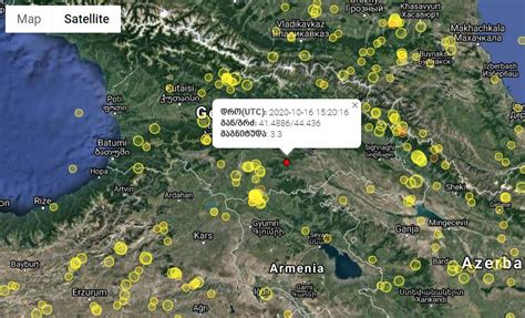 საქართველოში მიწისძვრა მოხდა 1tv