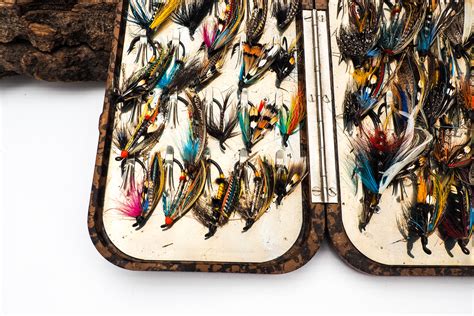 Hardy Clipped Neroda Salmon Fly Box Cw Salmon Flies Incl Gut Eyes
